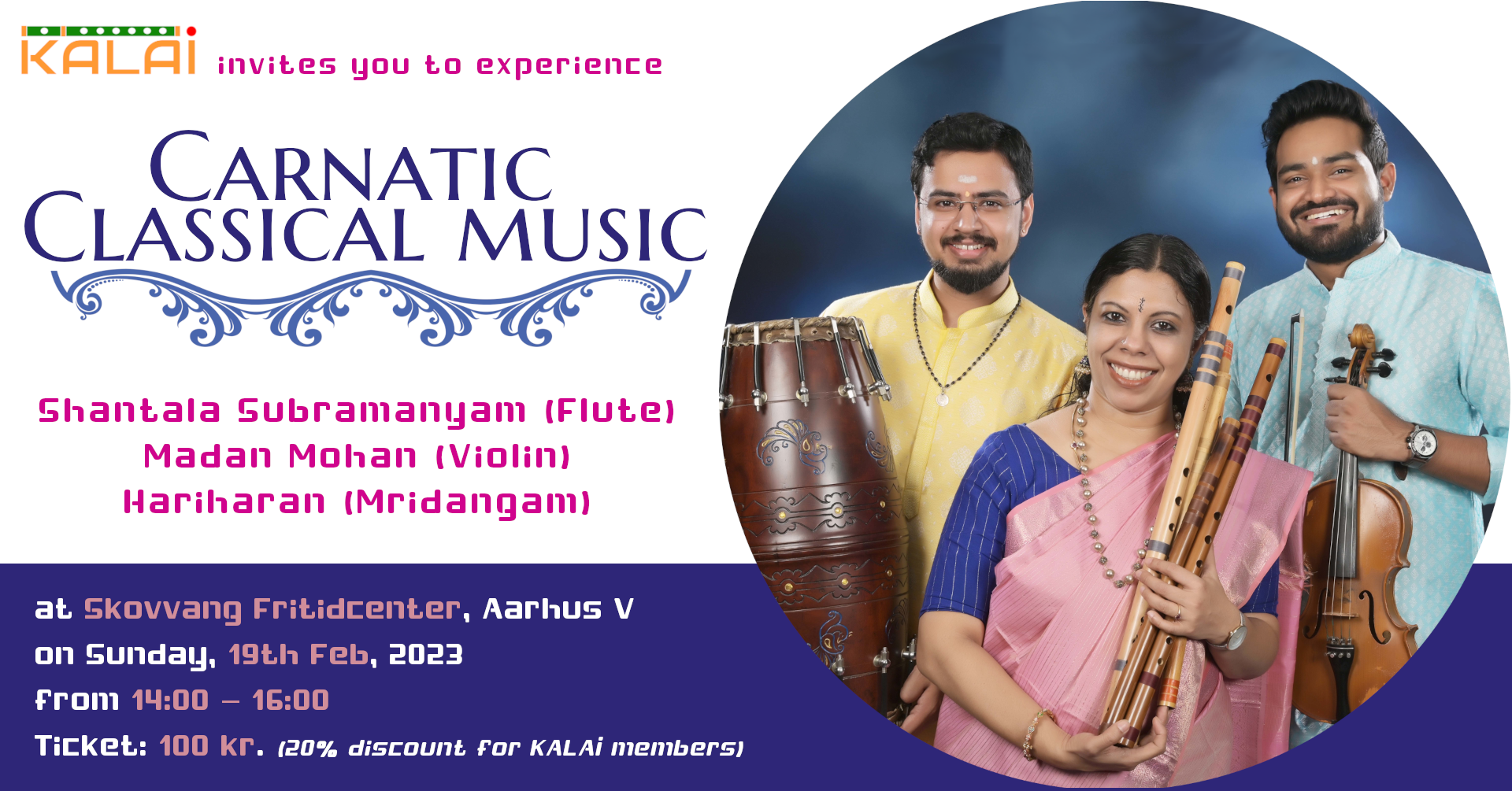 Carnatic Music by Shantala S. – 19th Feb. 2023 – Kultur and Live Art of ...